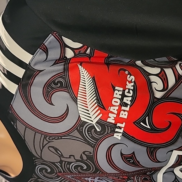 adidas | Shirts | Adidas Maori All Blacks Rugby Jersey | Poshmark